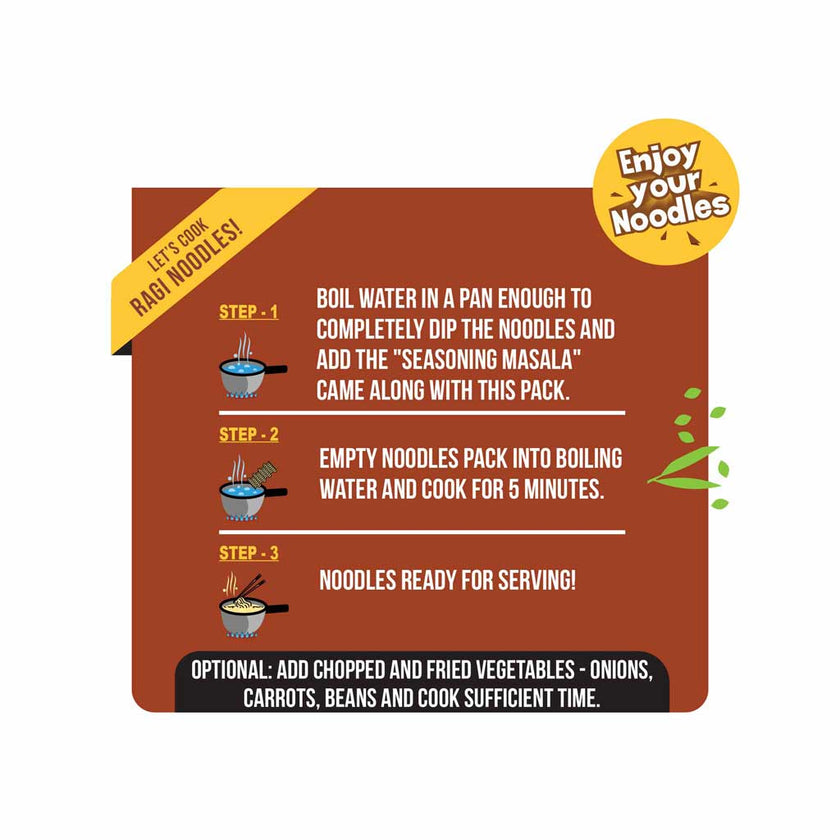 Finger Millet - Ragi Combo (2 Noodles 1 Vermicelli 1 Pasta) – Native Touch