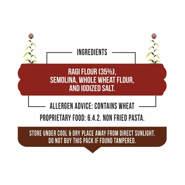 Finger Millet Pasta - Ragi - Pasta For Healthy Diet – Native Touch