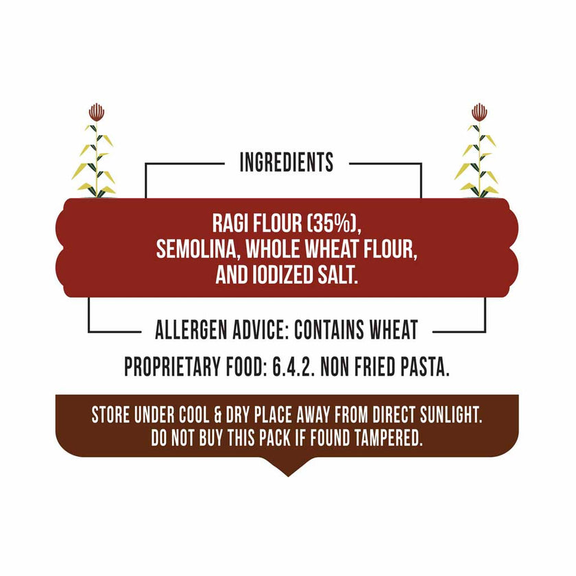 Finger Millet Pasta - Ragi - Pasta For Healthy Diet – Native Touch