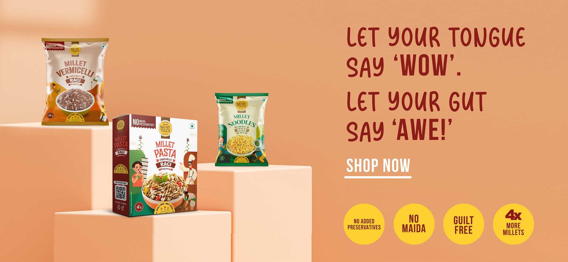 Native Touch - Healthy Millet Noodles | Pasta | Vermicelli