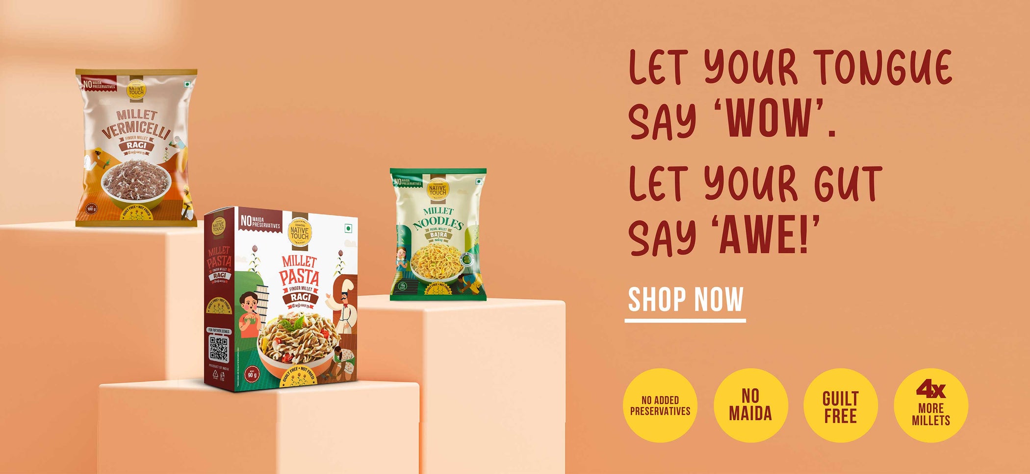 Native Touch - Healthy Millet Noodles | Pasta | Vermicelli