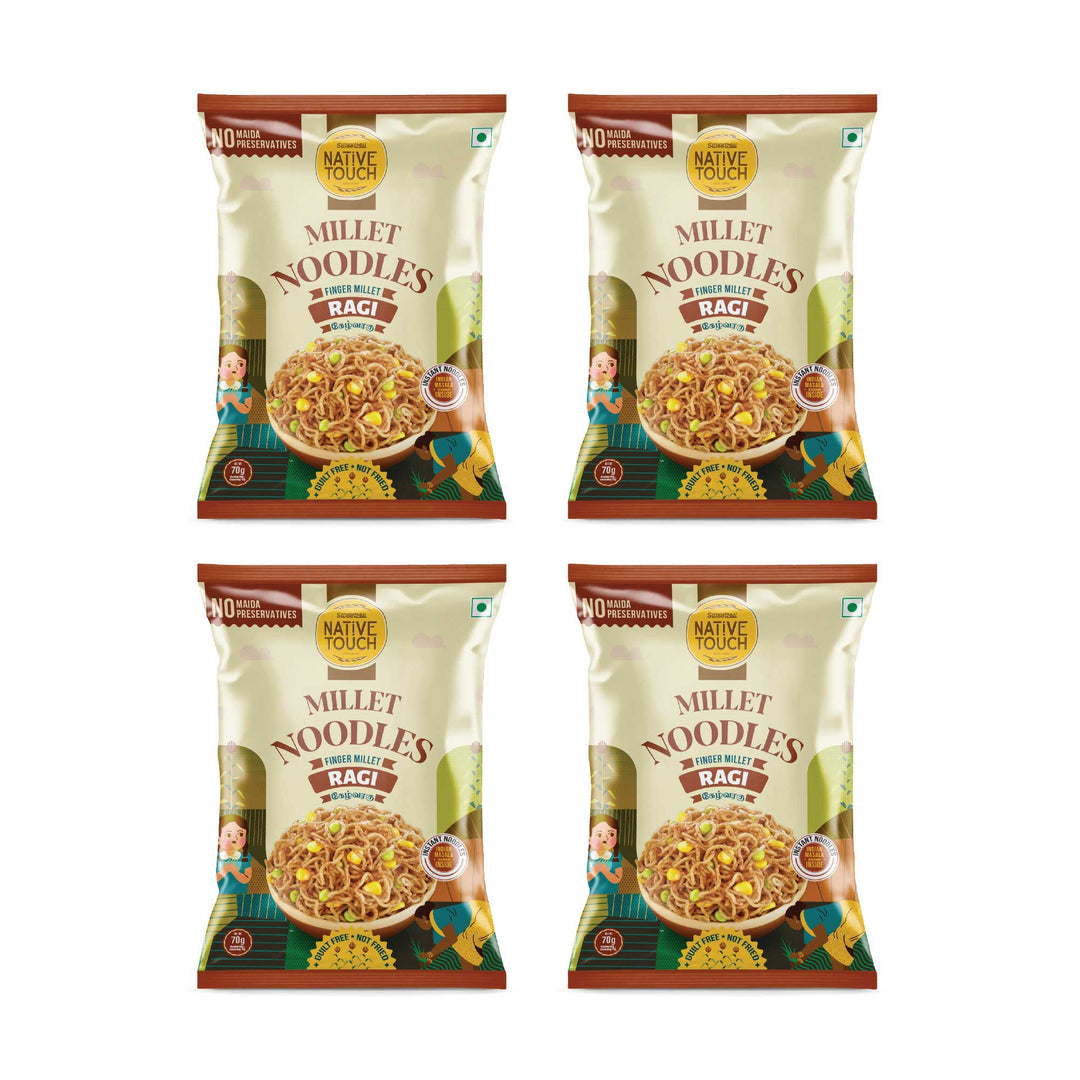 4 Packs of Finger Millet Noodles (Combo) - Ragi – Native Touch